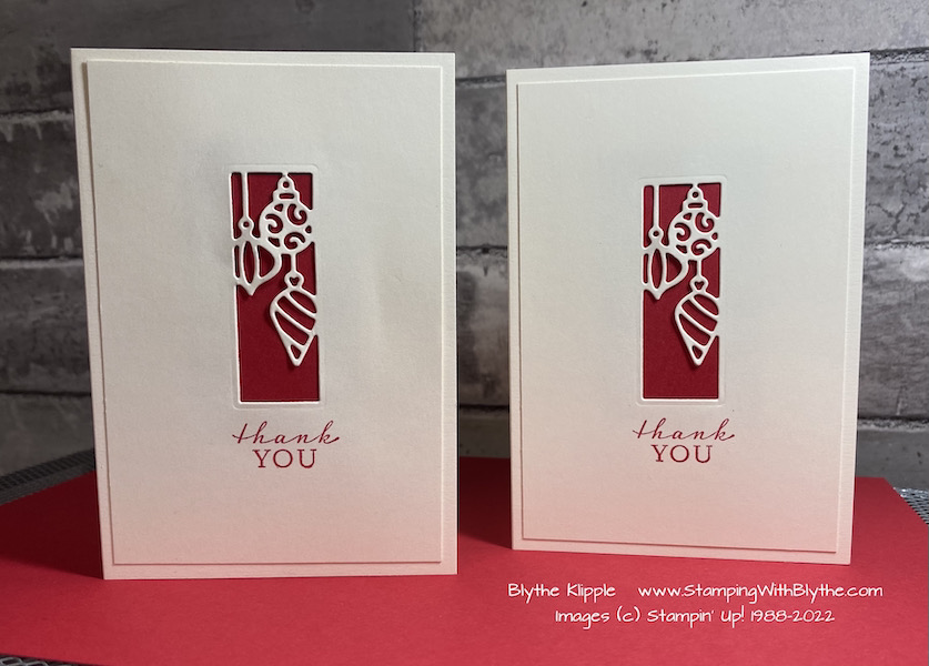 Note Card Sized Thank You Card - Blythe Klipple, Stamping With Blythe